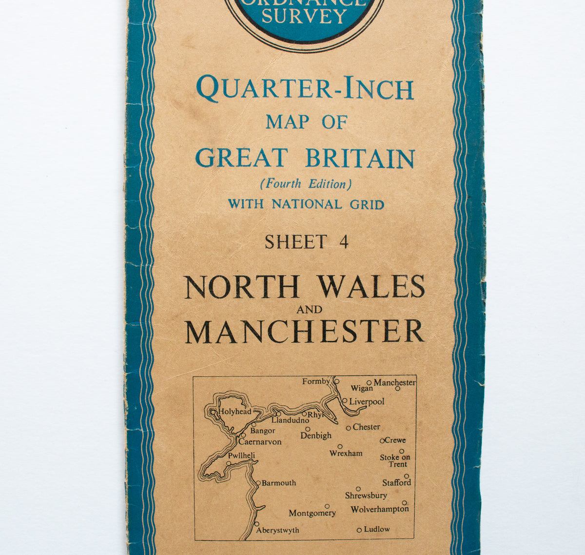 Ordnance Survey 1946 Quarter-Inch Map of Great Britain Sheet 4 North W ...